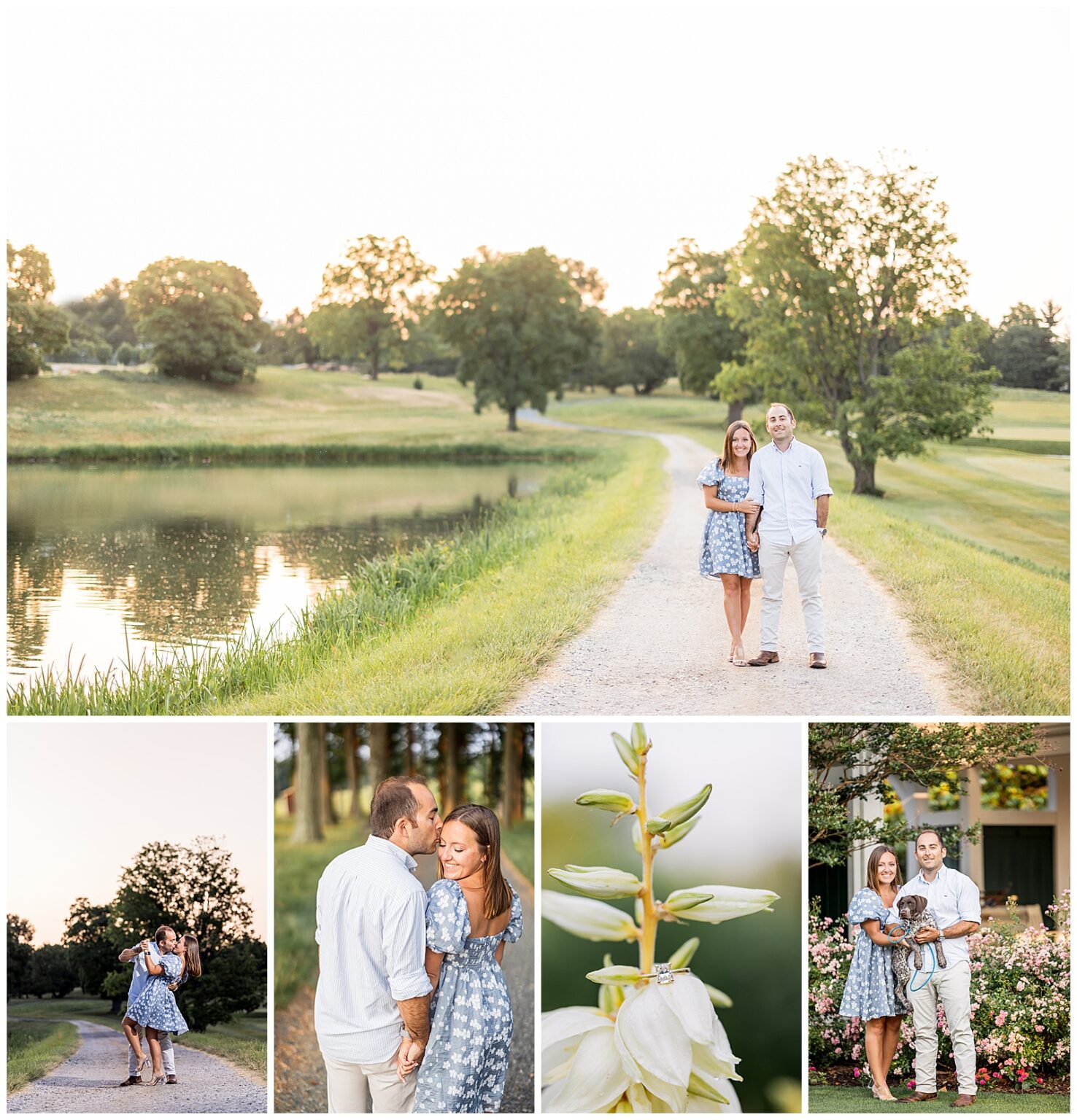Abigail + Vince {engaged} | Baltimore Country Club Engagement Session ...