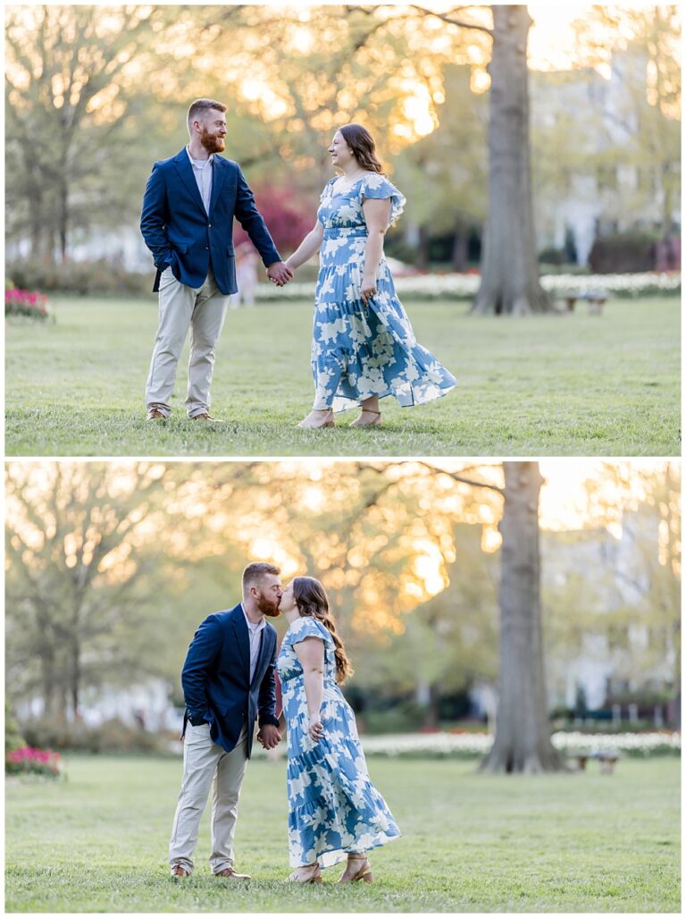 Camille + Peter {engaged} | Sherwood Gardens Engagement Session ...